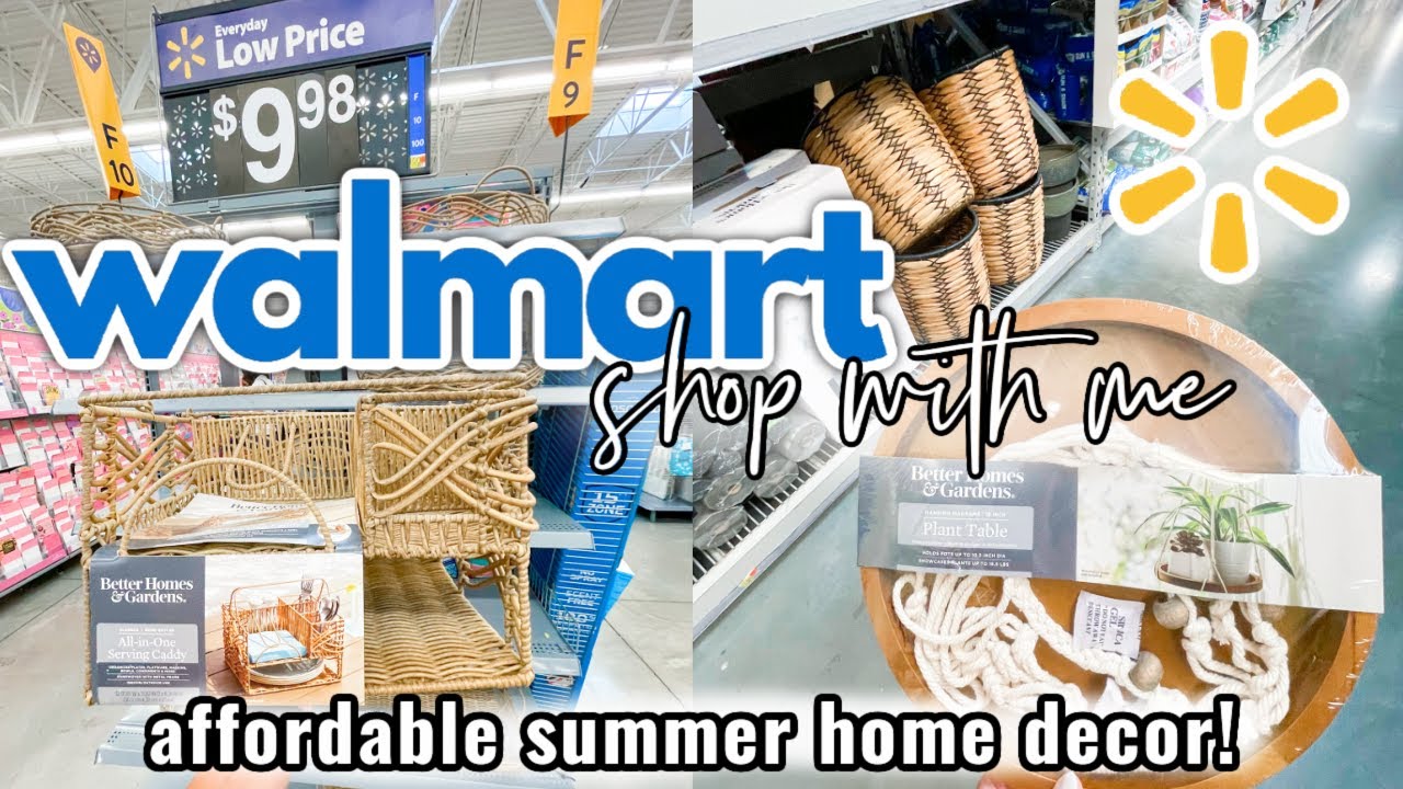 *summer 2021* WALMART home decor shop with me || cute AFFORDABLE home ...