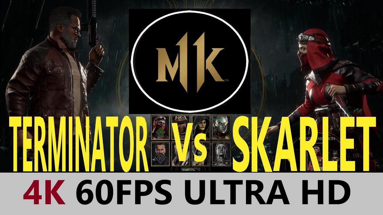MortalKombat11 - Terminator Vs SKARLET [4K 60FPS ULTRA HD] Gameplay # ...