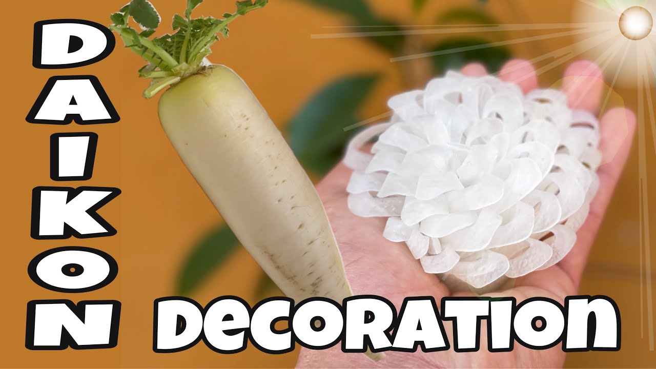 BEAUTIFUL DAIKON DECORATION - YouTube