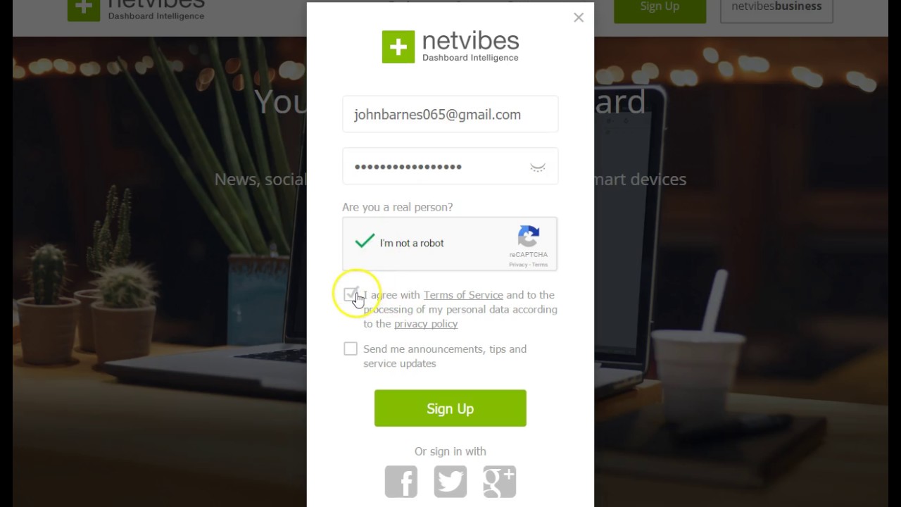 Setting up a NetVibes account - YouTube