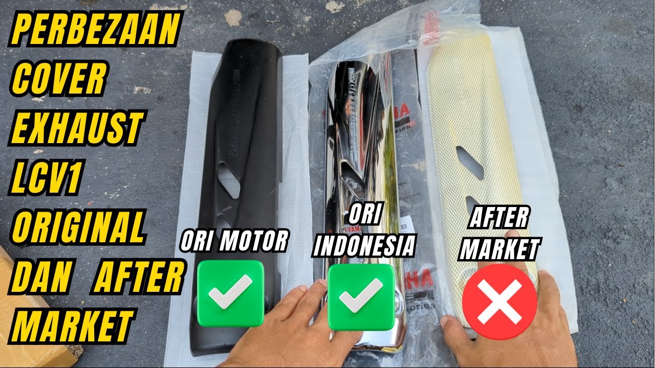 Perbezaan Cover Exhaust Yamaha LCV1 Original Dan After Market - YouTube