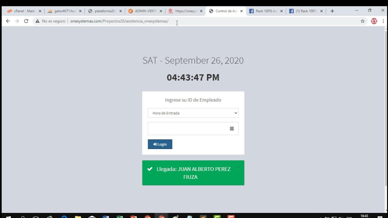 SISTEMA DE ASISTENCIA EN PHP Y MYSQL - YouTube