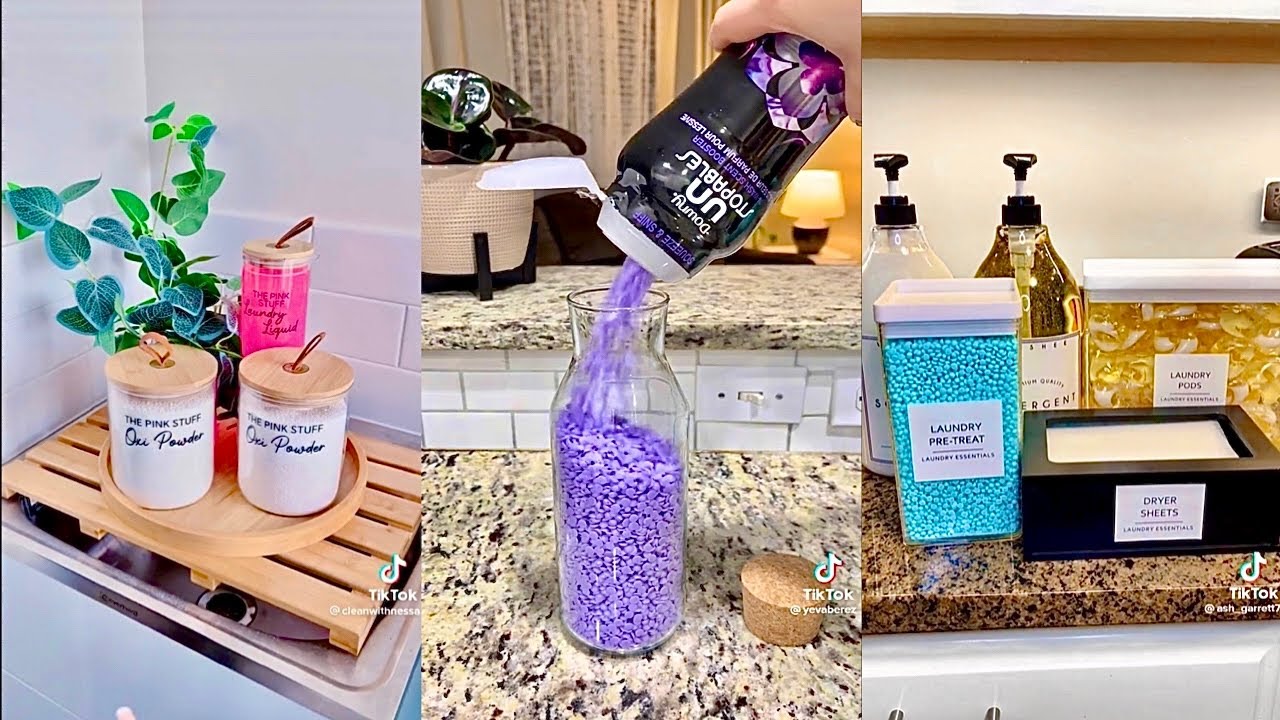 Satisfying ASMR laundry refill & restock 💟 - YouTube