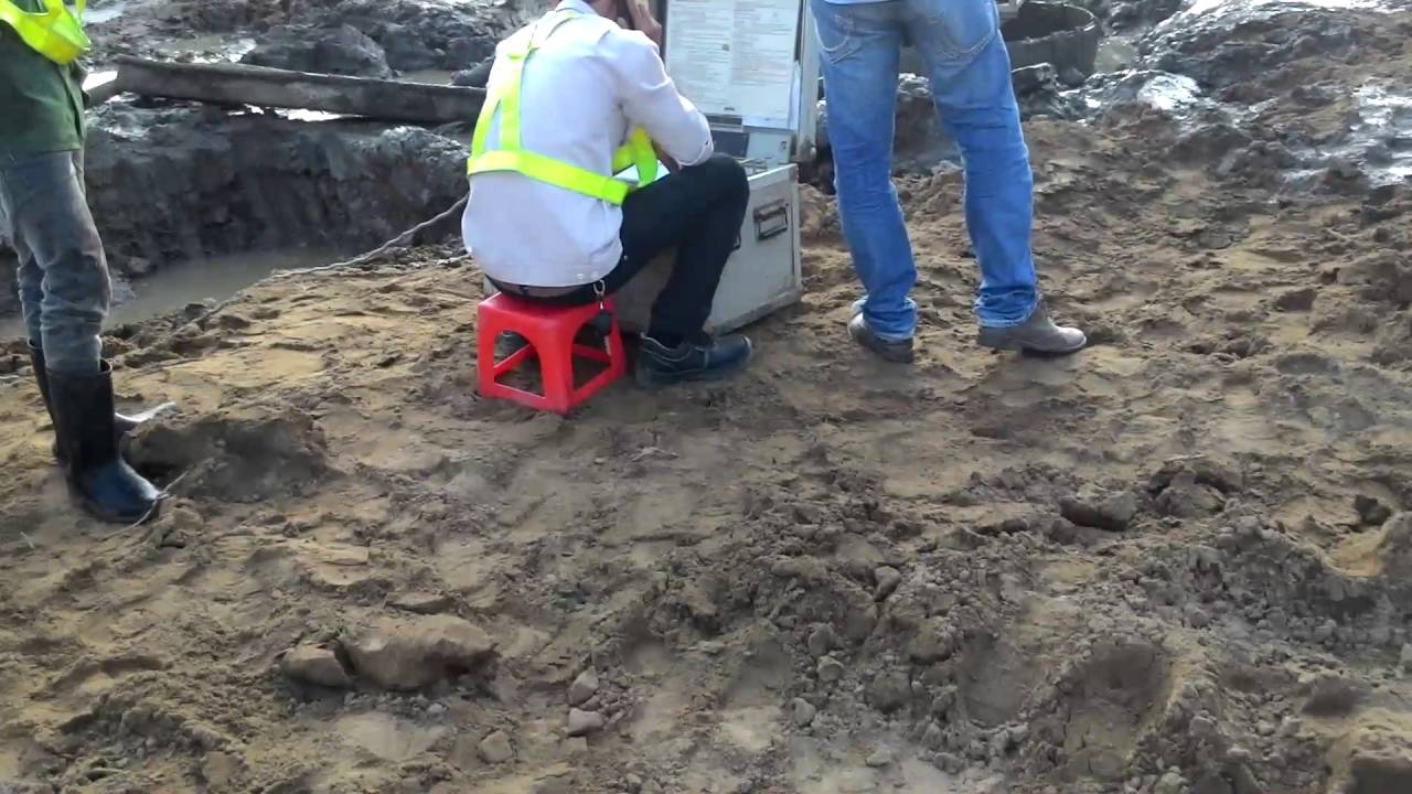 Koden Test for bored hole - YouTube