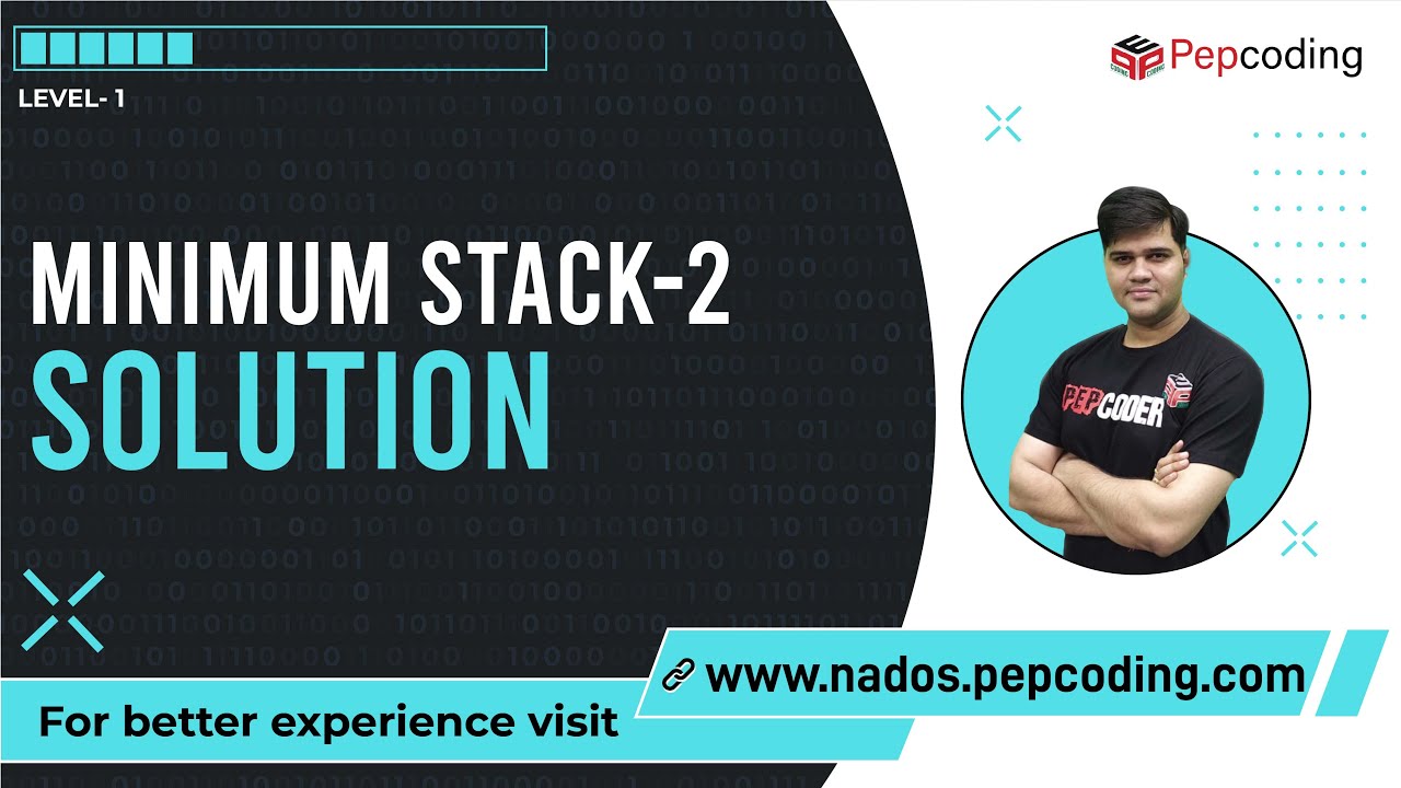 Minimum Stack 2 Solution Youtube