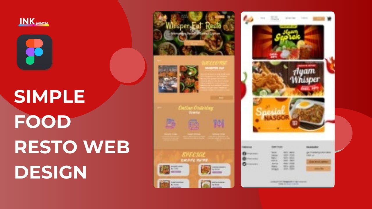 Simple Resto Web Design In Figma I UI&UX Design - YouTube