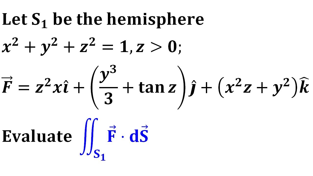 surface integral and volume integral Gauss Divergence theorem ...