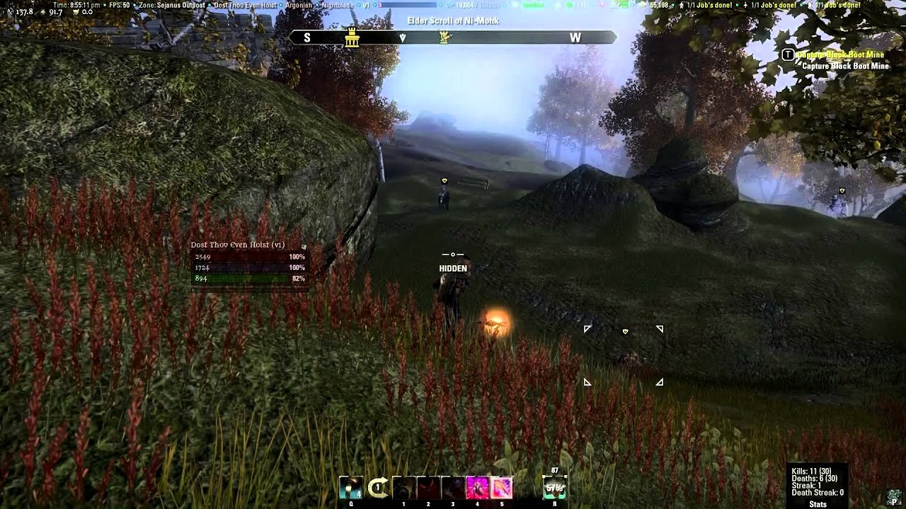 ESO Blood Mage 1, Nightblade Caster PvP - YouTube