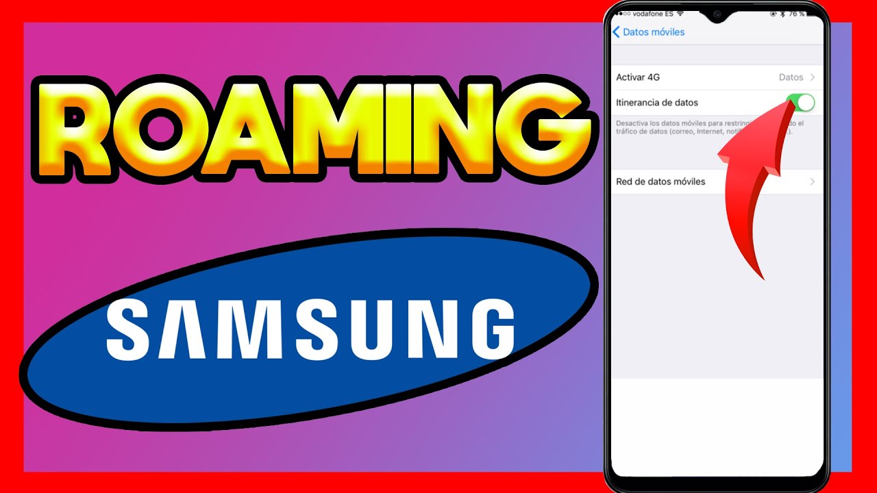COMO ACTIVAR ROAMING EN SAMSUNG - YouTube