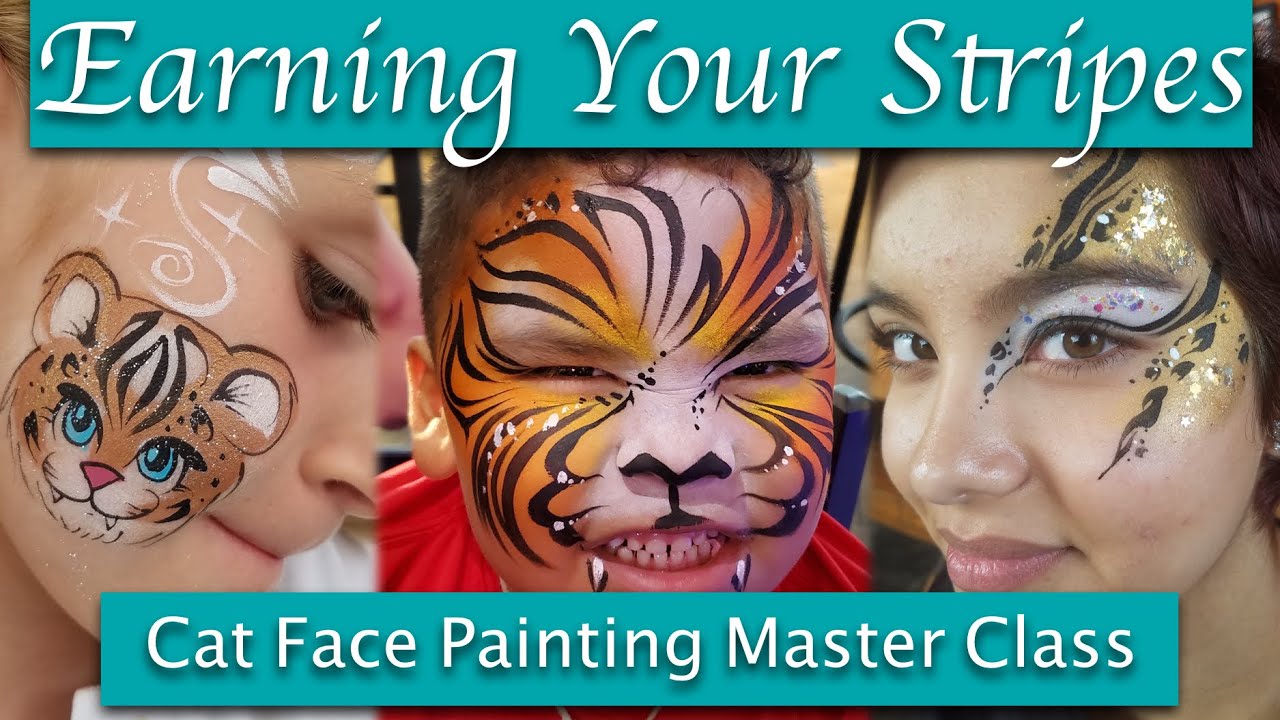 Earning Your Stripes - Cat Face Painting Master Class - YouTube