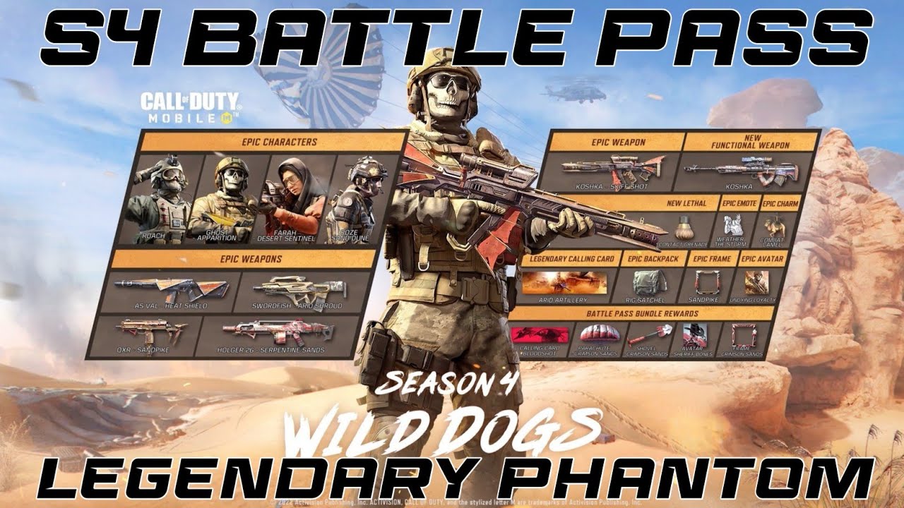 S4 All Battle Pass Reward | Legendary Phantom | S4 Leaks - YouTube