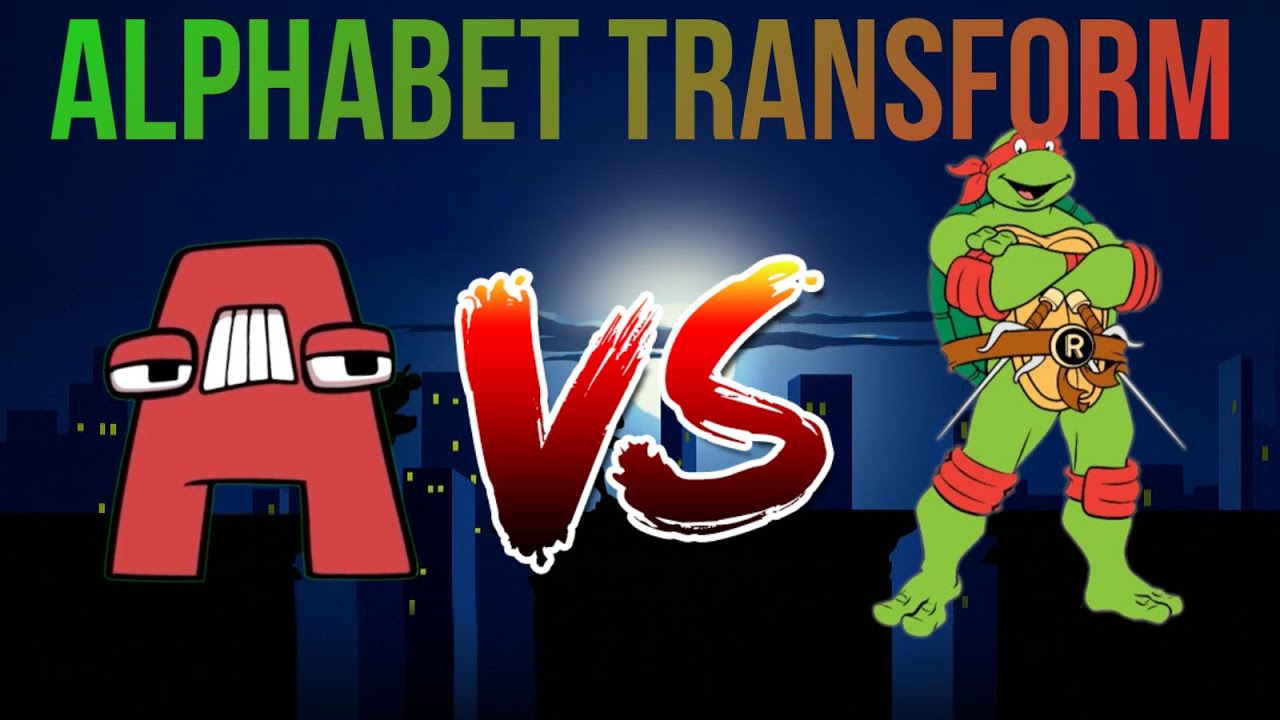 Alphabet Lore Vs Ninja Turtle! - YouTube