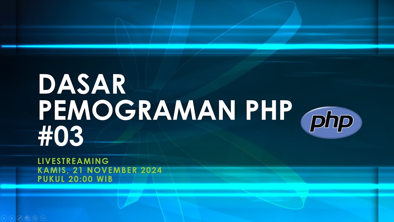 Dasar Pemograman Php 03 Youtube