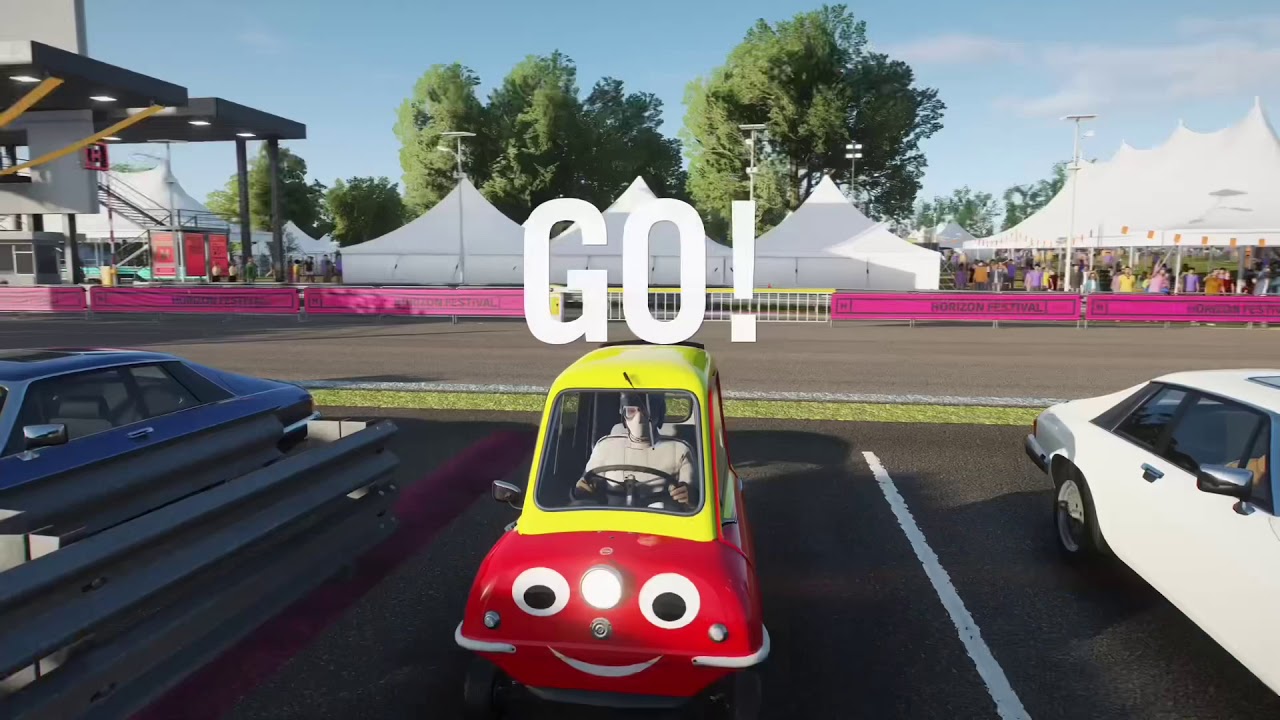 Little tykes car drag race - YouTube