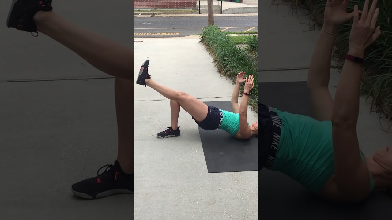 Single Leg Hip Bridge + ABduction - YouTube