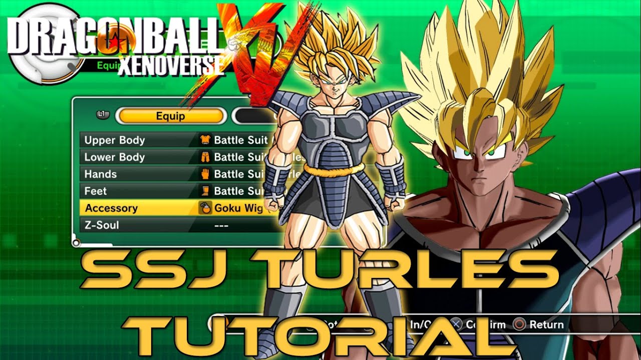Dragon Ball Xenoverse - Turles Super Saiyan Custom Character Tutorial ...