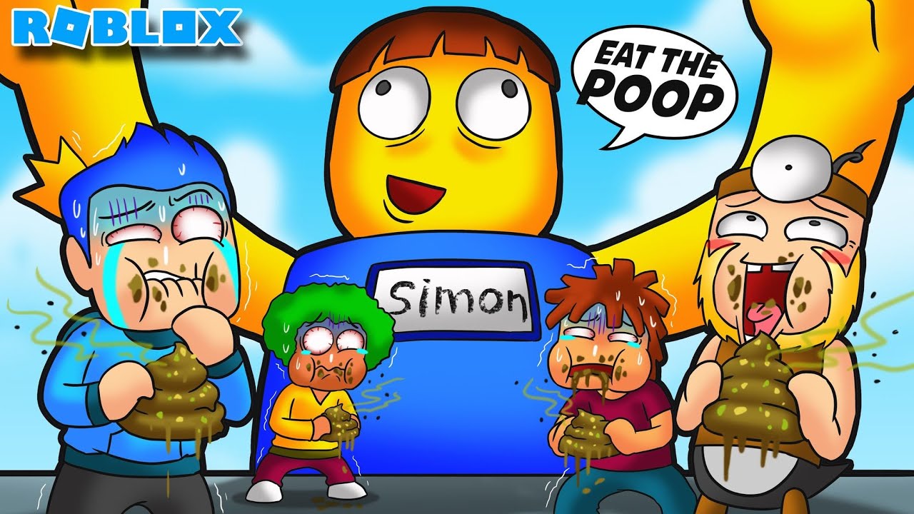 DIPAKASA MAKAN POOP!!! APAPUN YANG DI KATAKAN NOOB INI HARUS KITA IKUTI ...