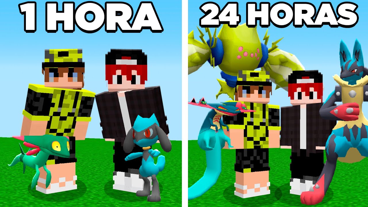 PASSEI 24H NO SUPER PLANO, COM O MAIOR YT DE PIXELMON!! MINECRAFT ...