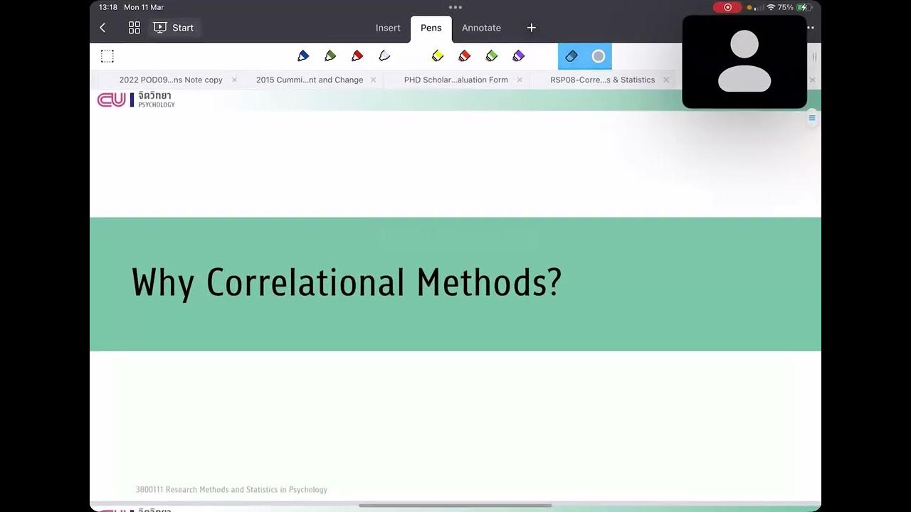 Lecture 8 Correlation - YouTube
