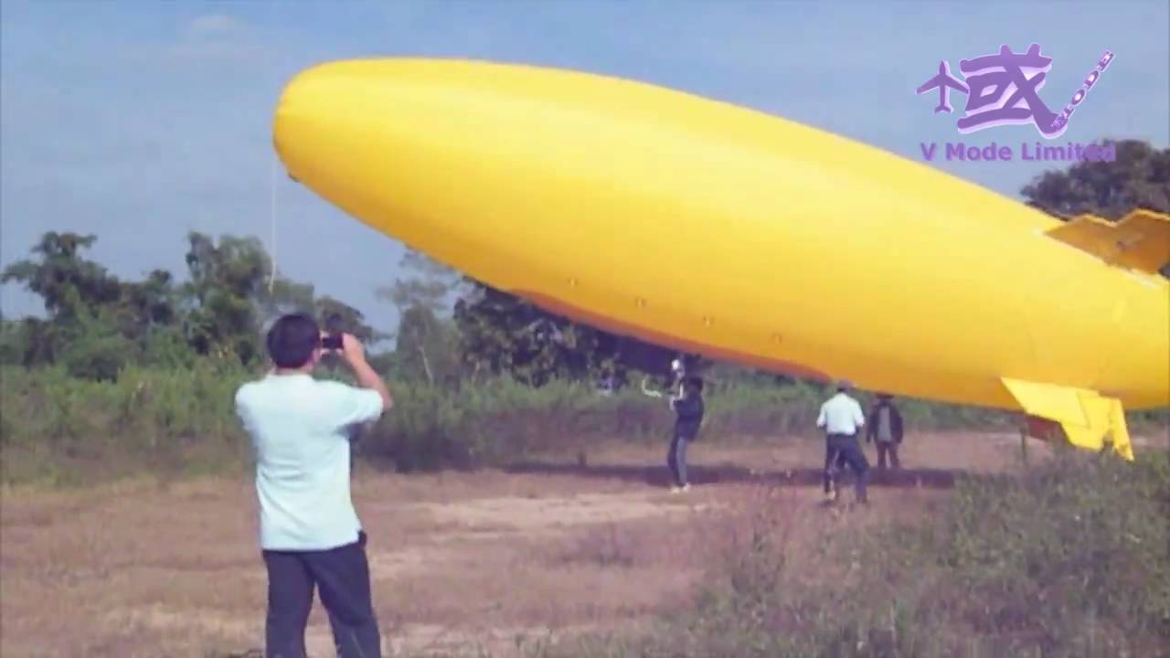 V MODE BLIMP UAV Sliding Take-off - YouTube