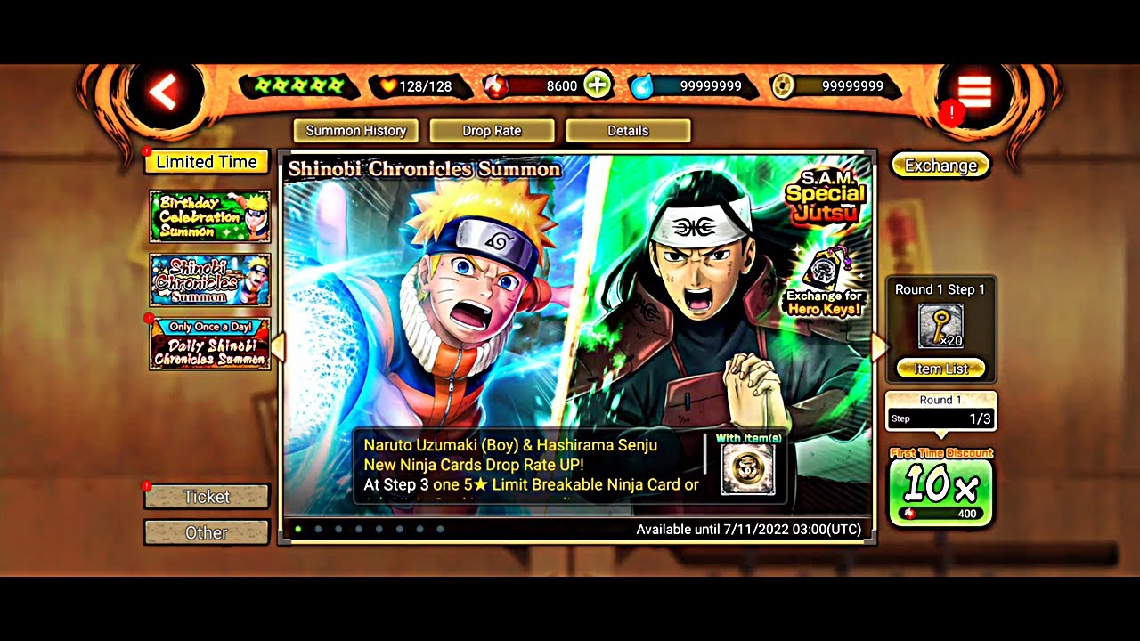 NxB NV: Naruto Kid & Hashirama Summon 4400 Shinobite - YouTube