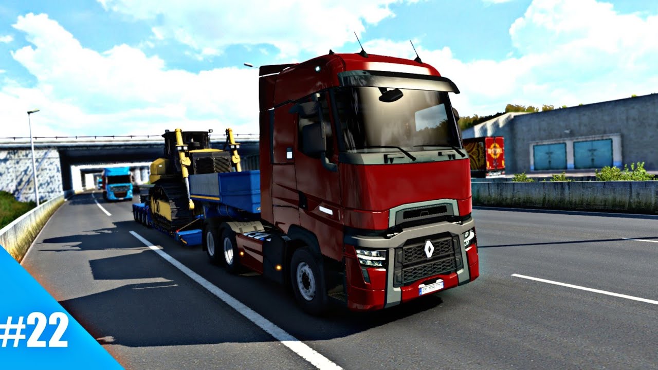 Renault T high sleeper 520 hp-Dozer Crawl Z35K Delivery || ETS2💥 - YouTube