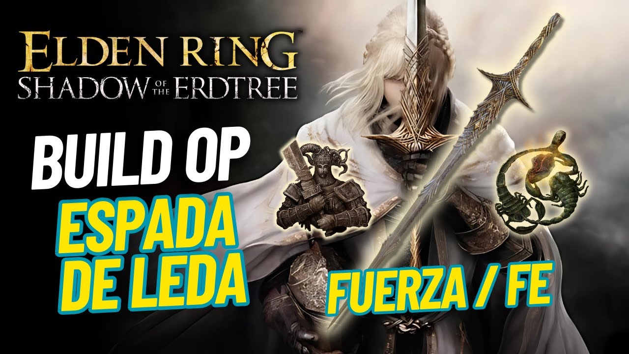 BUILD de ESPADA DE LEDA // LA MEJOR GRAN ESPADA LIGERA DE ELDEN RING ...