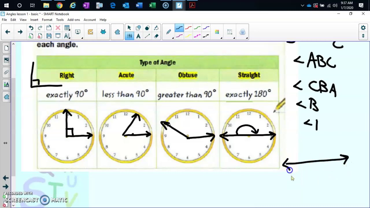 PA Angles Unit Lesson 1 - YouTube