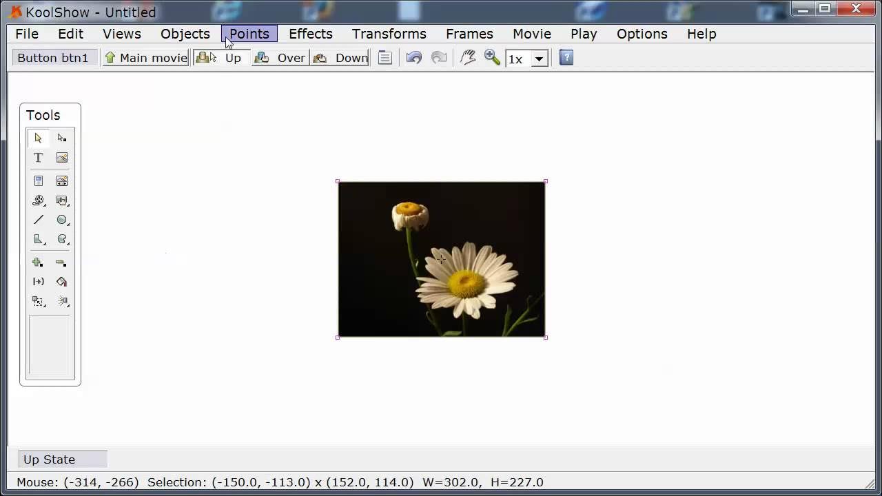 Creating a button in KoolShow Html5 animation software - YouTube