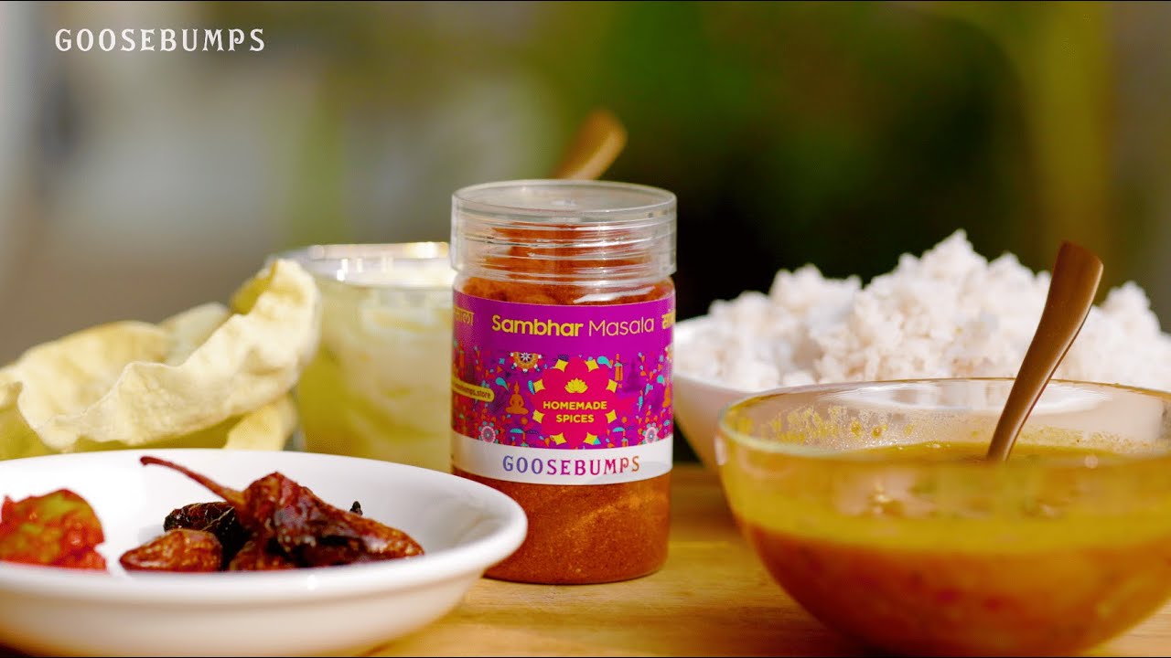 Sambhar recipe with Goosebumps Sambhar masala | Authentic South Indian ...