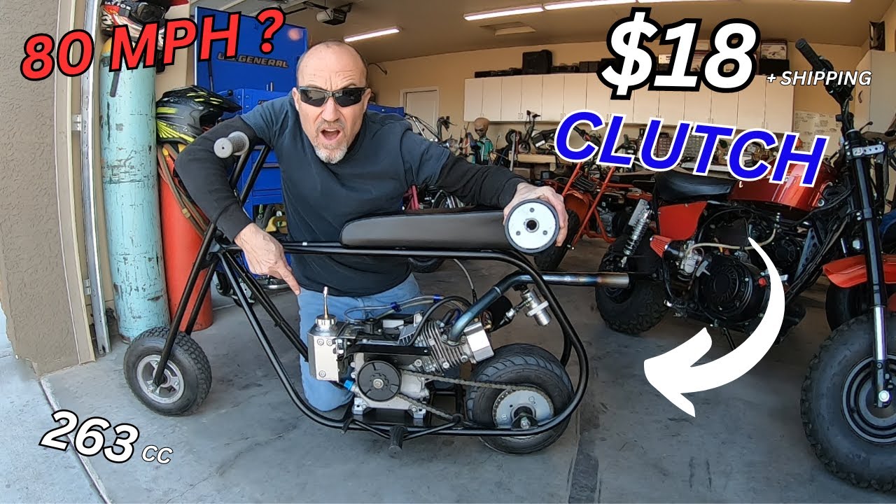 Mini bike gets cheap clutch will the world end? - YouTube