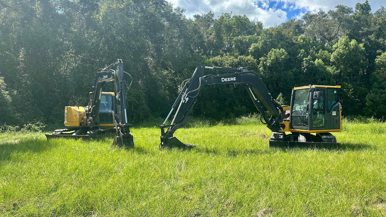 John Deere 85G Compared to John Deere 85P - YouTube