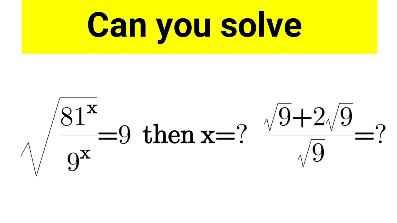 Nice mathematics question || olympiad maths || competition questions ...