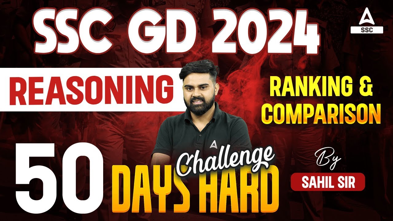 SSC GD 2024 | SSC GD Reasoning Class By Sahil Tiwari | SSC GD Reasoning ...