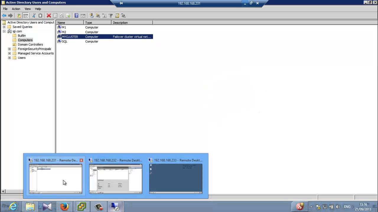 Configuring Milestone services on Cluster (Management Failover) (Step ...