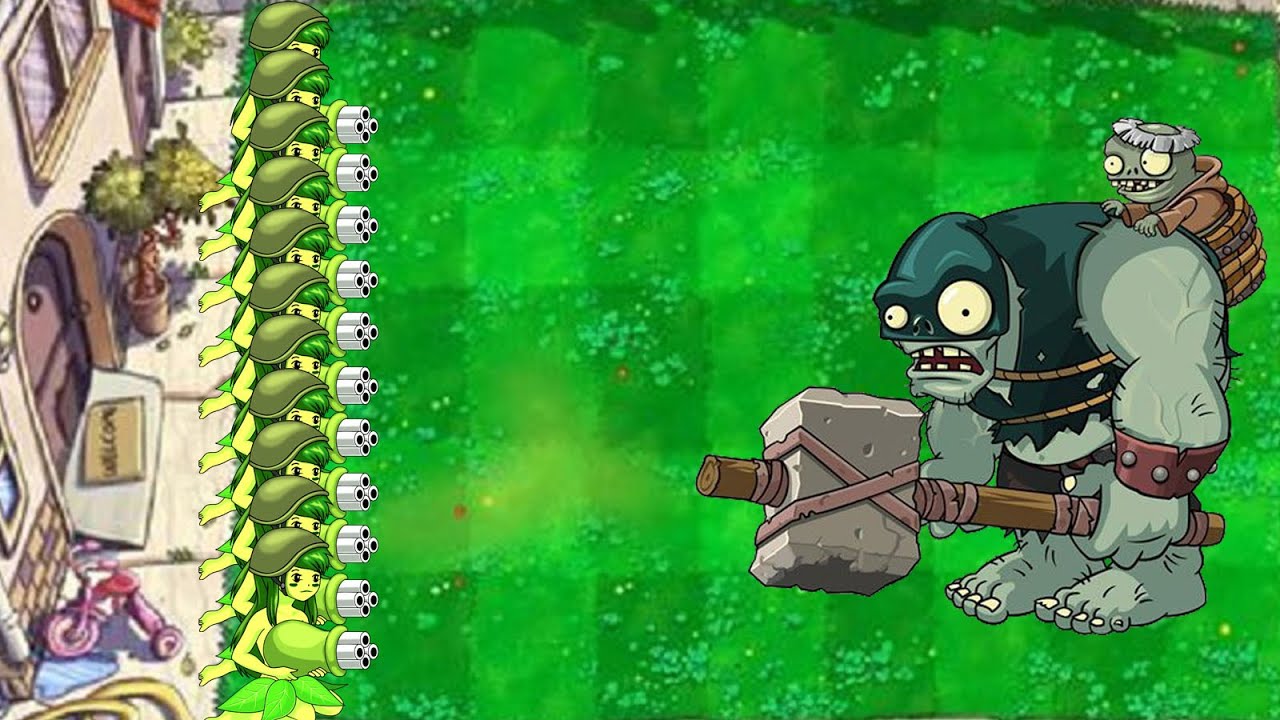 PvZ 2 Challenge - 1000 Plant Max Level Vs 3 All Star Zombie 3000 HP ...