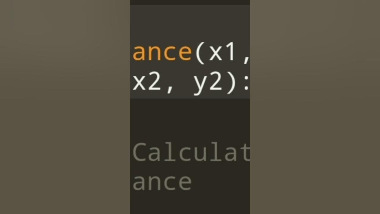 GE3151 PSPP UNIT 2 Distance between two points - YouTube