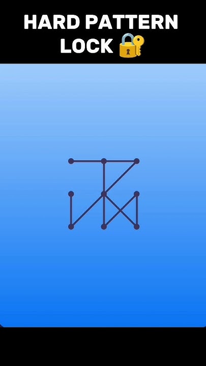 HARD PATTERN LOCK 🔐 - YouTube