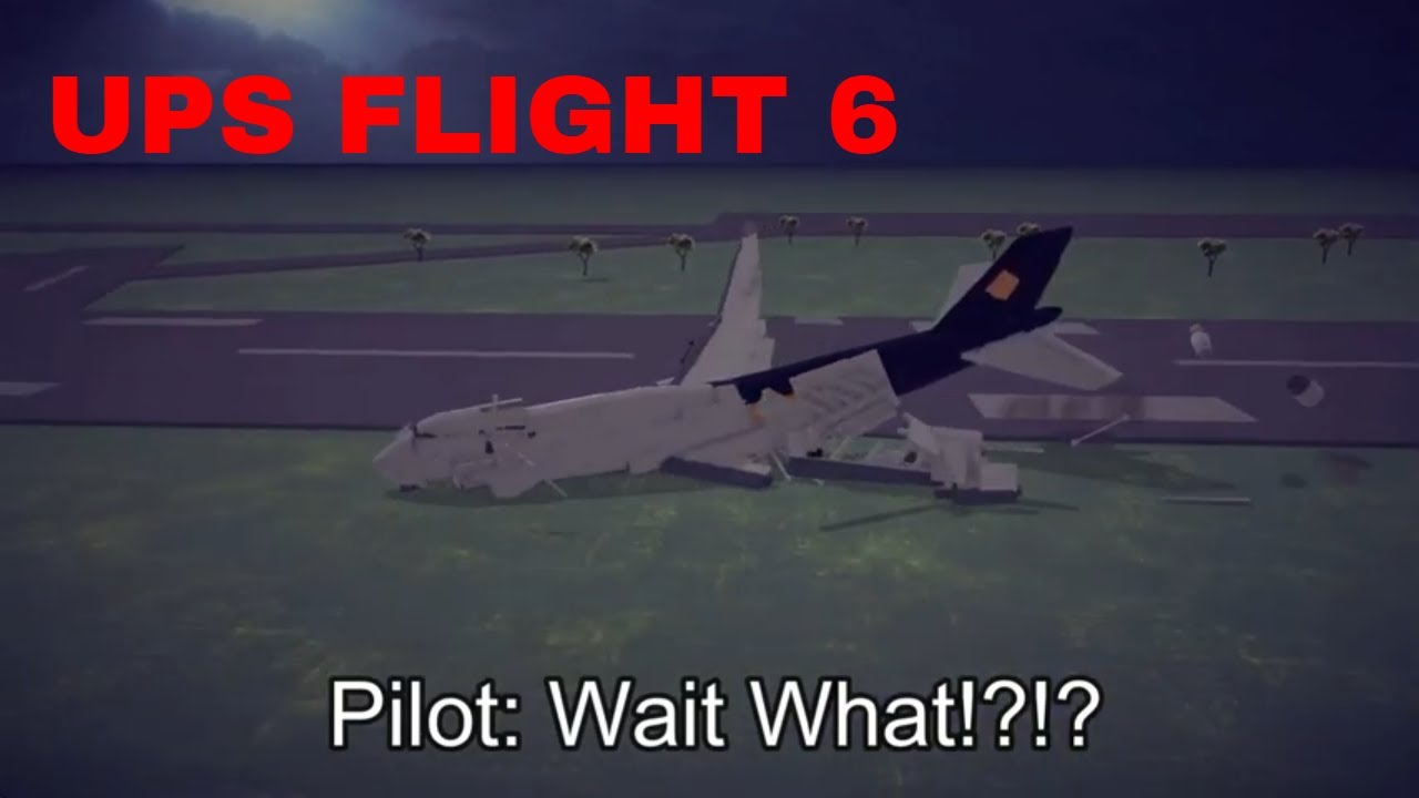 UPS Flight 6 Crash Animation | Besiege Crash Animations - YouTube