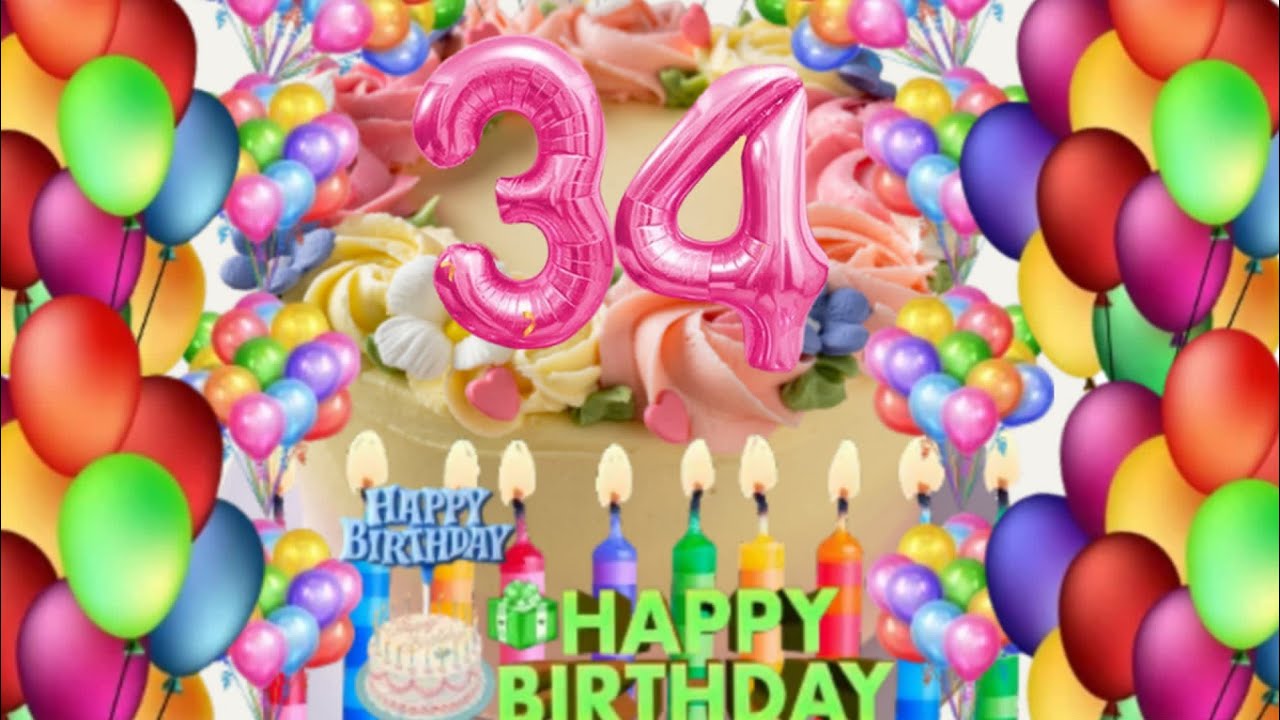 Happy birthday to you 34 #happybirthday #capcut - YouTube