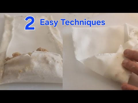 How to fold spring Roll #foodie - YouTube