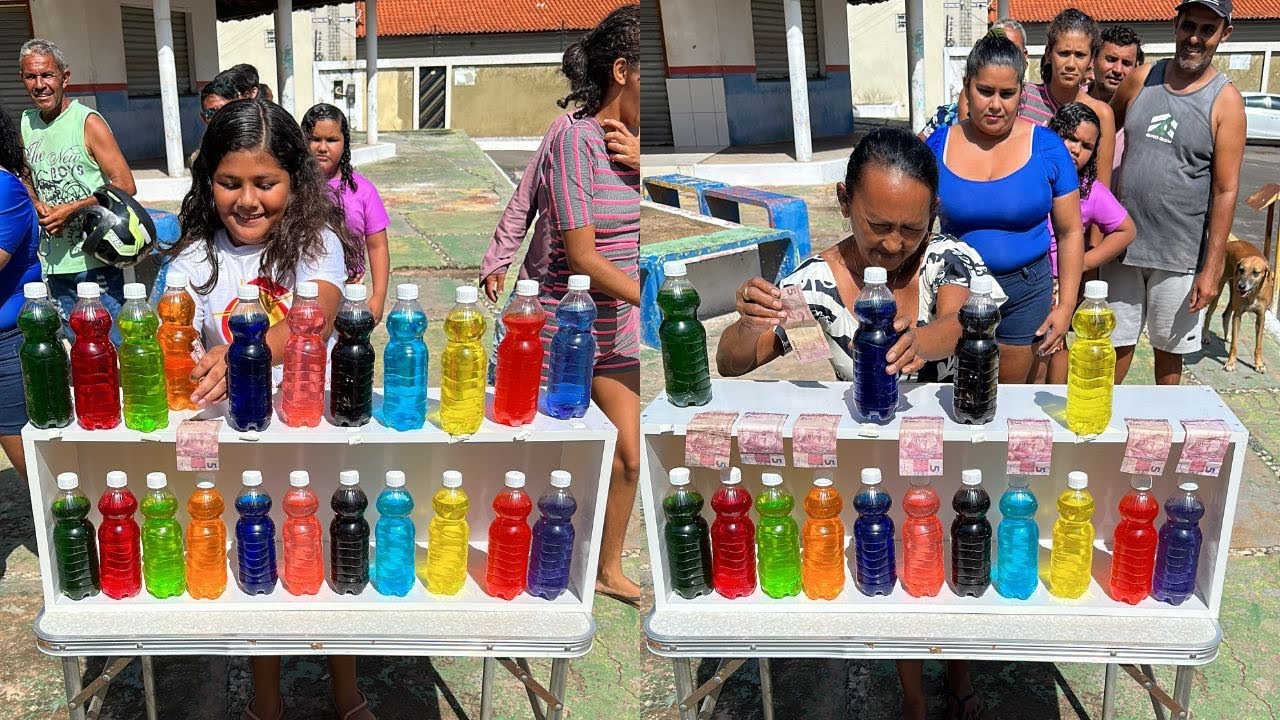 Acerte a COR DA GARRAFA e ganhe 5 REAIS - YouTube