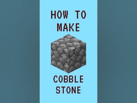 Minecraft: How to Get Cobblestone #shorts - YouTube