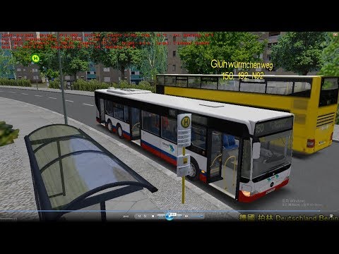 Omsi 2 tour (1608) 德國 Berlin linie 150 Spandau Aalemannufer - S Staaken @ MB Citaro Facelift L 15m