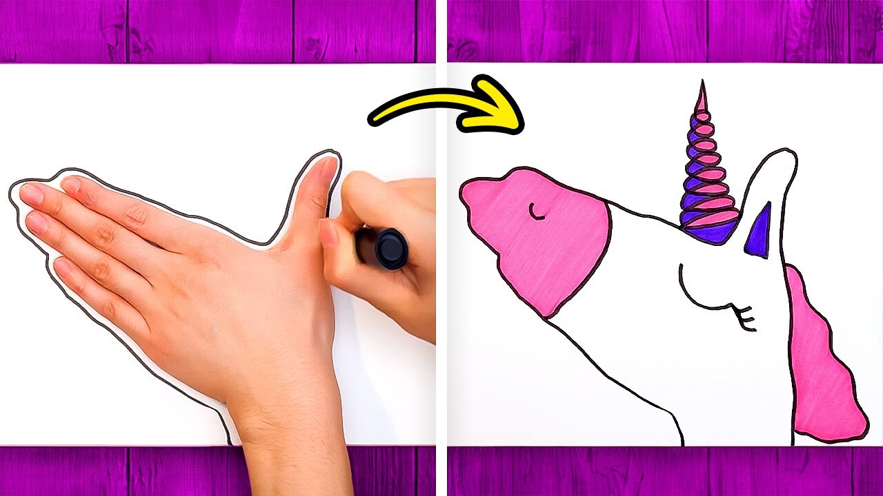 Beautiful Art And Painting Ideas And Cool Drawing Hacks - YouTube
