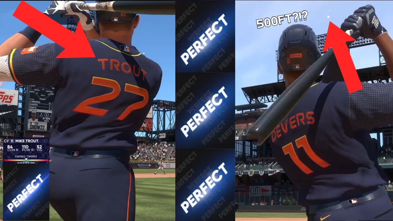 Perfect Perfect Hits and Home Runs in MLB the Show 22 - YouTube