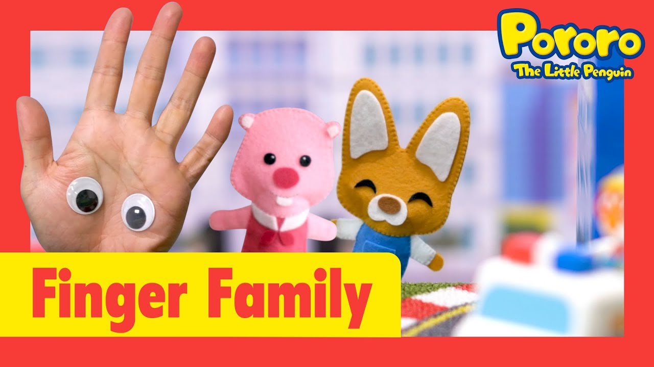 Pororo Finger Family in Downtown l Songs for Kids l Nursery Rhymes ...