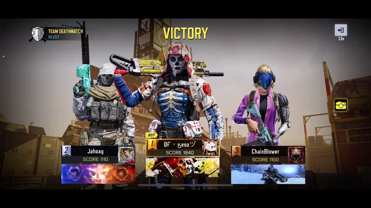 Deathmatch Call of Duty Mobile! Triple kill! Girl gamer! ChainBlower! 5 ...