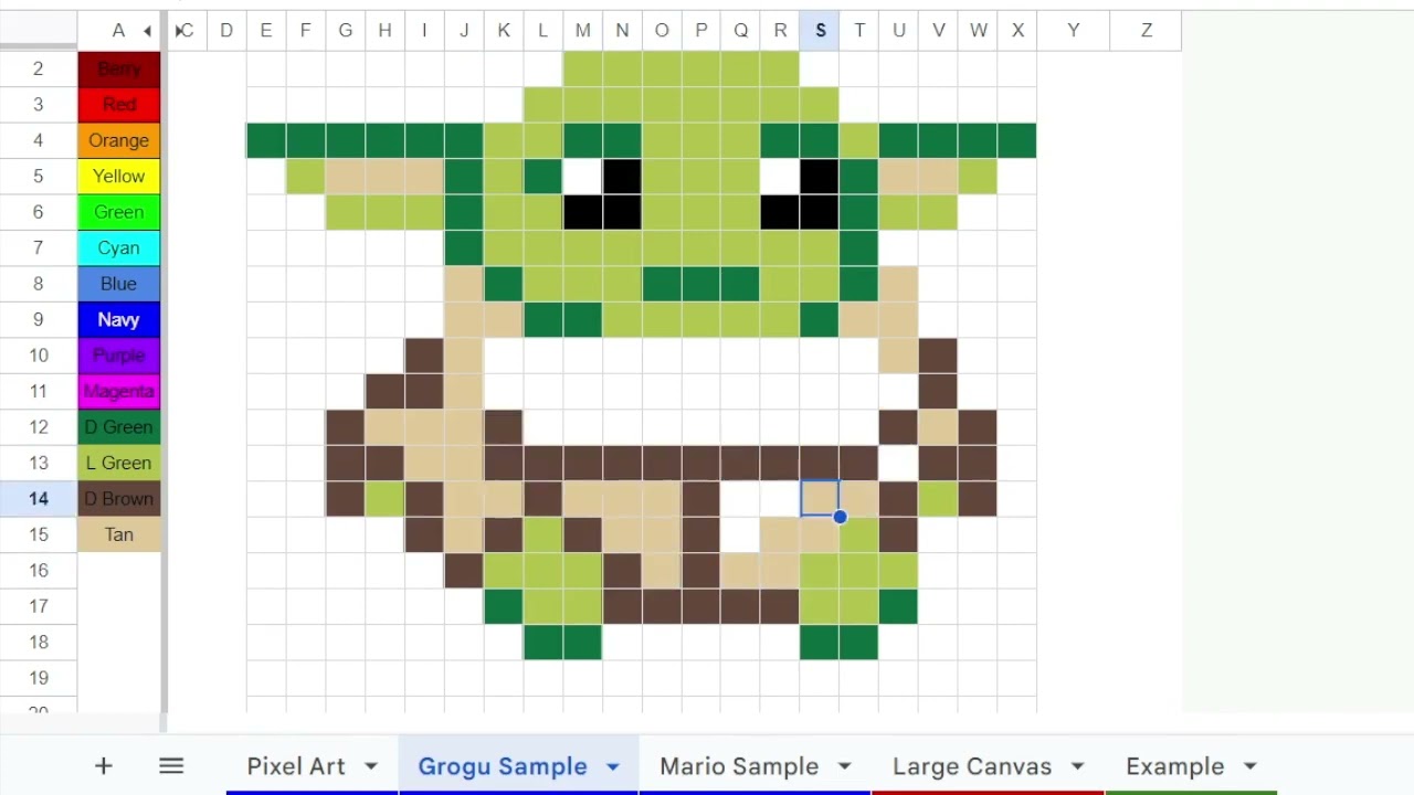 Creating Pixel Art With Google Sheets Trailer YouTube Creating Pixel Art With Google Sheets Trailer YouTube