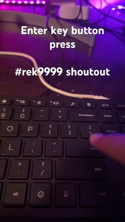 Enter key button press - YouTube